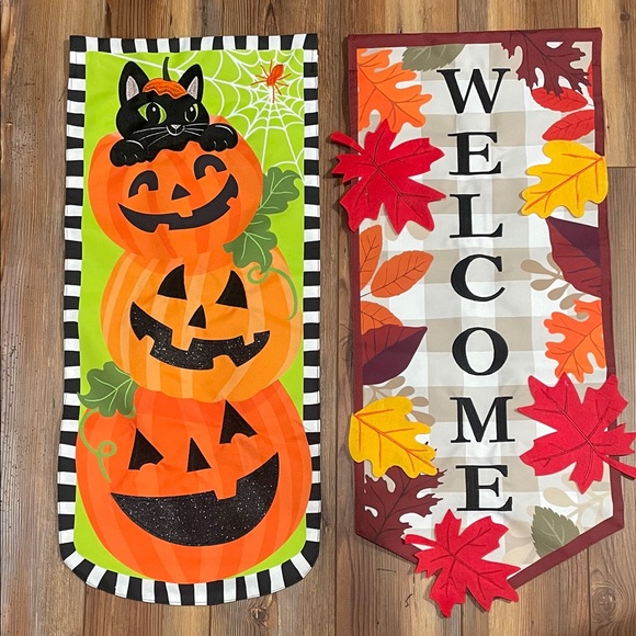 Style Solutions | Holiday | Nwot Halloween And Fall Welcome Banner ...